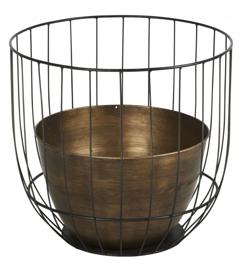 Cache-Pot Métal Bronze Laduma Athezza Hanjel Style Campagne