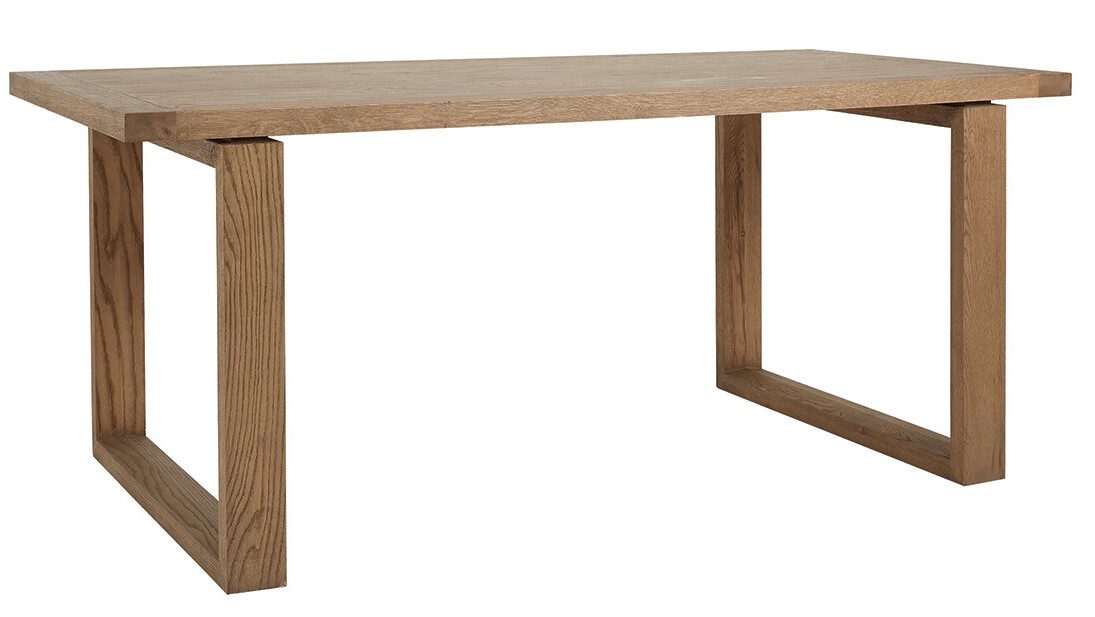 Table Dina Chêne Naturel Blanc d'Ivoire Deco Campagne Chic