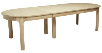 Table à Manger Ovale Chêne Massif Extensible Signature Mobilier Deco ...