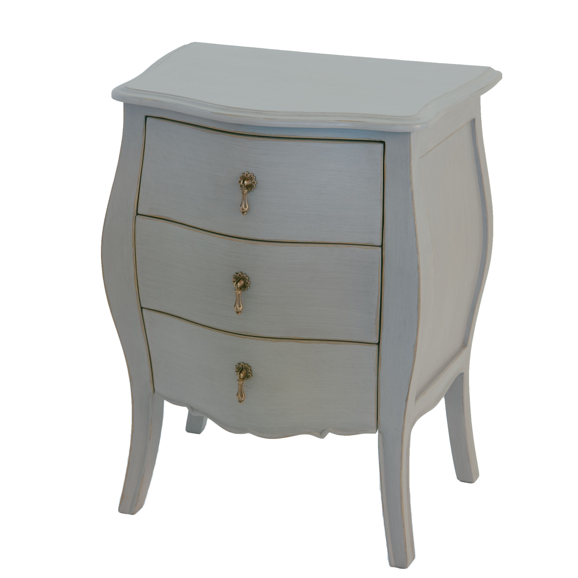 Mini Commode 3 Tiroirs Murano Taupe Amadeus Cades Deco Campagne Chic