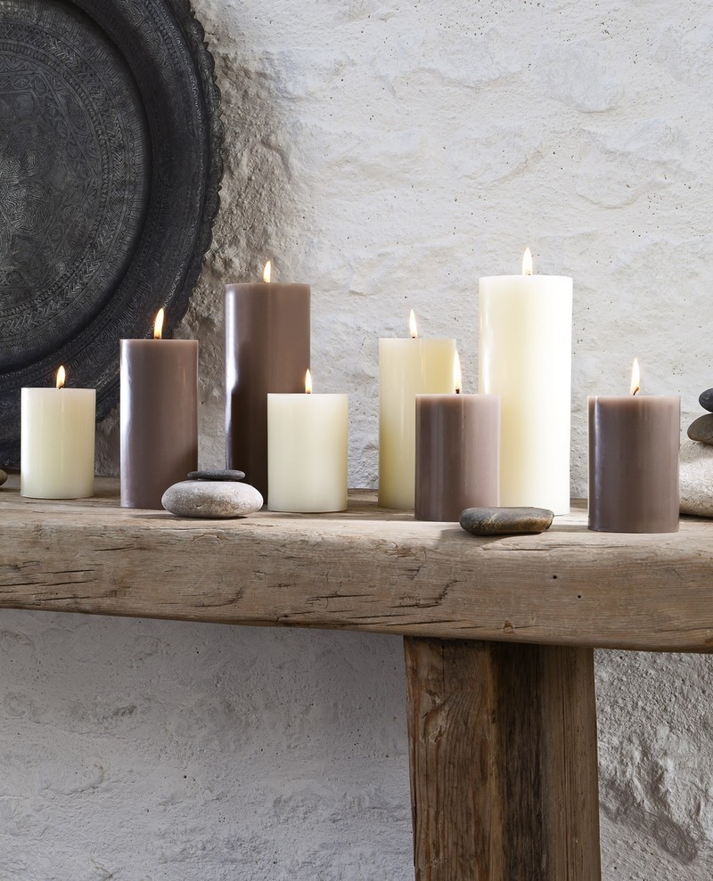 Bougie Cylindrique GM (6 Couleurs) - Bougies - Style campagne